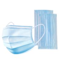 China Eco - Friendly Disposable Non Woven Face Mask 3 Ply High Filtration Efficiency for sale