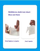 China Plain PP BFE 99 Meltblown Non Woven Cloth for sale