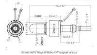 China 75kW 915MHz CW Magnetron Microwave Heating Sintering Thawing for sale