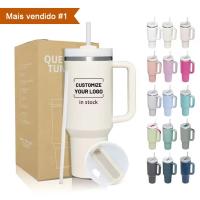 China Business Gifts 40oz Custom Stanley Stainless Steel Travel Mug Tumbler with Handle in Any Color for sale