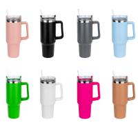 China Business Gifts 40oz Custom Stanley Stainless Steel Travel Mug Tumbler with Handle in Any Color for sale