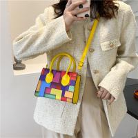 China Trendy Shoulder Bag for Women Small Square Shape and Two-Tone Stitching in All Seasons for sale