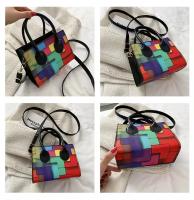China Trendy Shoulder Bag for Women Small Square Shape and Two-Tone Stitching in All Seasons for sale