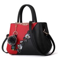 China Waterproof Elegant Chinese Traditional Flower Vase Handbags Leather Tote Bags for Women for sale
