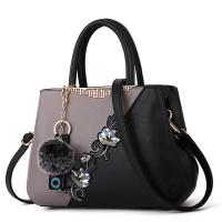 China Waterproof Elegant Chinese Traditional Flower Vase Handbags Leather Tote Bags for Women for sale
