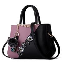 China Waterproof Elegant Chinese Traditional Flower Vase Handbags Leather Tote Bags for Women for sale
