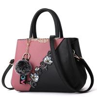 China Waterproof Elegant Chinese Traditional Flower Vase Handbags Leather Tote Bags for Women for sale
