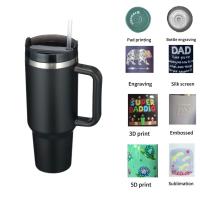 China Hot and Cold Beverages Durable Spill Proof Stainless Steel Tumbler Mug with Handle for sale