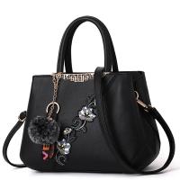 China Waterproof Elegant Chinese Traditional Flower Vase Handbags Leather Tote Bags for Women for sale
