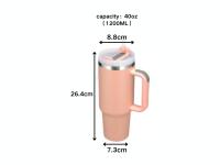 China Hot and Cold Beverages Durable Spill Proof Stainless Steel Tumbler Mug with Handle for sale