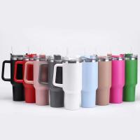 China Travel Mugs 40oz Double Wall Insulated Stainless Steel Tumbler Flask for Hot Cold Drinks for sale