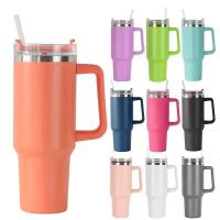 China Travel Mugs 40oz Double Wall Insulated Stainless Steel Tumbler Flask for Hot Cold Drinks for sale