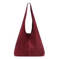 China Genuine Suede Leather Shoulder Handbags Italian Leather for Superior Craftsmanship for sale