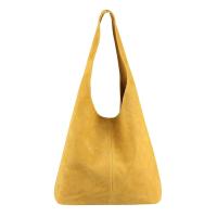 China Genuine Suede Leather Shoulder Handbags Italian Leather for Superior Craftsmanship for sale