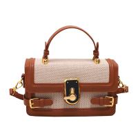 China Camera Crossbody Handbag Vintage Knitted Fabric with Long Shoulder Strap and Zip Closure on Ins in Summer for sale