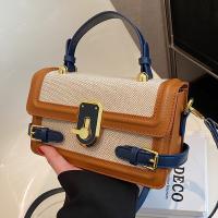 China Camera Crossbody Handbag Vintage Knitted Fabric with Long Shoulder Strap and Zip Closure on Ins in Summer for sale