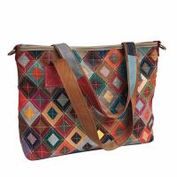 China Custom Women's Handbags Tote Bags Designer Vintage Leather Bag for Bohemian Style for sale