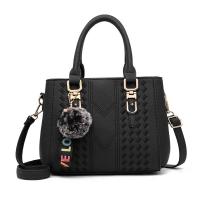 China Elegant Shoulder Purse in Genuine Leather with Cartoon Pattern and Button Decoration for sale
