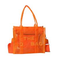 China Stylish All Seasons Clear PVC Transparent Designer Large Capacity Crossbody Tote Bag for sale