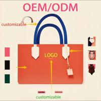 China Elegant Shoulder Purse in Genuine Leather with Cartoon Pattern and Button Decoration for sale