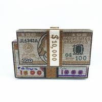 China Waterproof Dollar Lock Money Clutch Elegant Ladies Wedding Handbags by Fashion Designer for sale