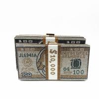 China Waterproof Dollar Lock Money Clutch Elegant Ladies Wedding Handbags by Fashion Designer for sale
