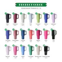 China 40oz Stainless Steel Thermal Coffee Travel Mug Cup with Handle and Flip Top Straw Tumbler for sale