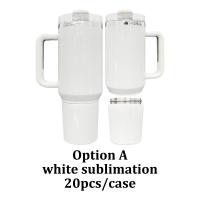 China 40oz Mixed Gift Travel Tumblers White Black Macaron Rainbow Powder Gold Plated for Laser Engraving RTS H2.0 for sale