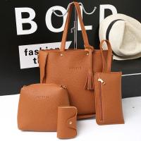 China NATIONAL Style Unisex PU Leather Crossbody Bag with Large Capacity and Lychee Pattern for sale