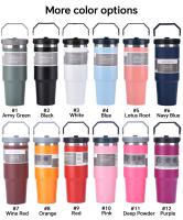 China Sustainable Insulated Tumbler Coffee Cup Car Beer Travel Mug with Handle and Lid 20oz 30oz for sale