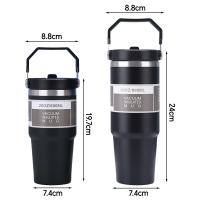 China Sustainable Insulated Tumbler Coffee Cup Car Beer Travel Mug with Handle and Lid 20oz 30oz for sale