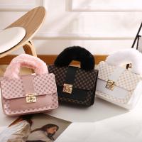 China L Square Mini Bag Of Winter Lamb Wool And PU Messenger Bag For Fashionable Hand Bag for sale