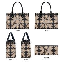 China All Seasons Black and White Polynesian Luxury Ladies Shoulder Bag Main Material PVC for sale