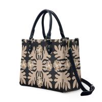 China All Seasons Black and White Polynesian Luxury Ladies Shoulder Bag Main Material PVC for sale