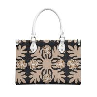 China All Seasons Black and White Polynesian Luxury Ladies Shoulder Bag Main Material PVC for sale