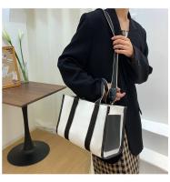 China Trend Canvas Bag Ladies Fashion Shoulder Handbag Large Capacity Women's Single Shoulder Bag for sale