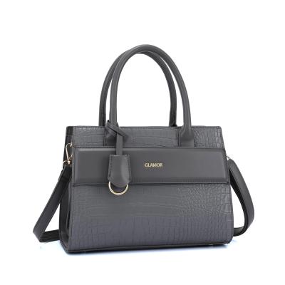 China GLAMOR 2024 Ladies Bags Women's Handbag Set with Geometric Pattern and PU Leather for sale