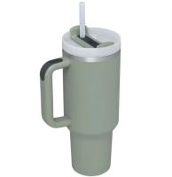 China 2.0 Beauchy Custom 40oz Stainless Steel Vacuum Insulated Travel Mug with Straw With Cap for sale
