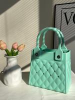China Customized Size Waterproof Jelly Silicone Beach Bag Lady's Purse for Women's Shopping for sale