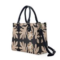 China Custom Polynesian Samoan Tribal Floral Leather Handbags for Women in Standard Size for sale