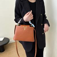 China Women's Suitcase CANDY Pattern PU Leather Shoulder Bag for Durable and Stylish Travel for sale