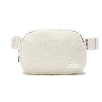 China Luxury Plush Crossbody Fanny Pack Purses Fashionable Hand Bag Letter Pattern Type for sale