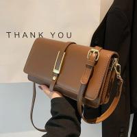 China PU Leather Shoulder Bag For Women Fashionable Dress Style Two Straps Waterproof for sale