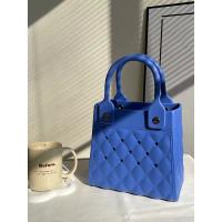 China Fashion Style EVA Rubber Silicone Hand Tote for Women Summer Lady Beach Bag in Black for sale