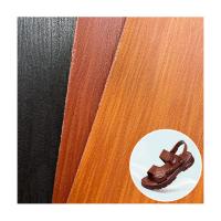 China Non-Woven Backing PU Leather Material for Shoes - 1.4m Width, 0.8mm Thickness, Waterproof Synthetic Leather for sale