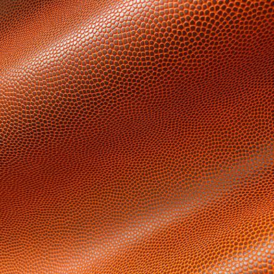 China 1.6mm Thickness Basketball Pattern Non-Woven Leather - 1.4m Width Anti-Slip Sports Surface Material for sale