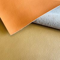 China Golden Series PVC Eco Leather 1.3mm Thickness 1.4m Width Litchi Pattern Embossed 23 Colors for sale