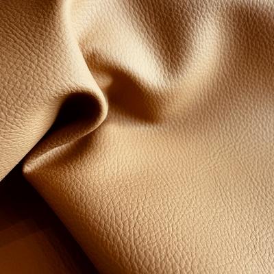 China Golden Series PVC Eco Leather 1.3mm Thickness 1.4m Width Hydrolysis Resistance Litchi Pattern 23 Colors for sale