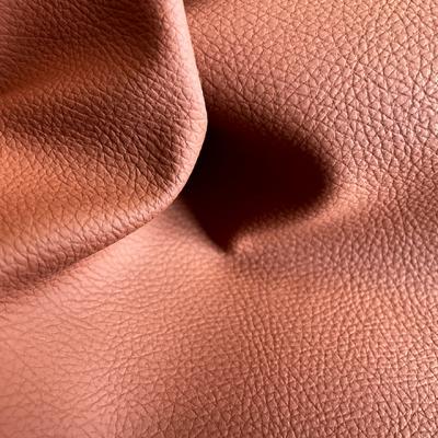 China Golden Series Litchi Embossed PVC Eco Leather 1.3mm Thickness 1.4m Width Hydrolysis Resistant for sale