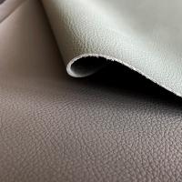 China 1.3mm Thick Embossed Eco PVC Leather Material 140cm Width 20+ Colors for Furniture Upholstery for sale